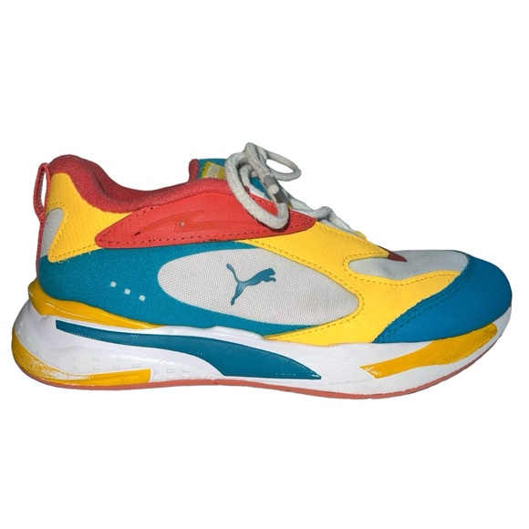 Puma | Shoes | Puma Girls Multicolored Lace Up Sneakers In Excellent ...